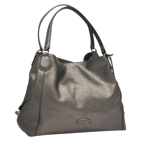 Coach | Bags | Coach Shoulder Bag Leather Silver Auth Bs2562 | Poshmark